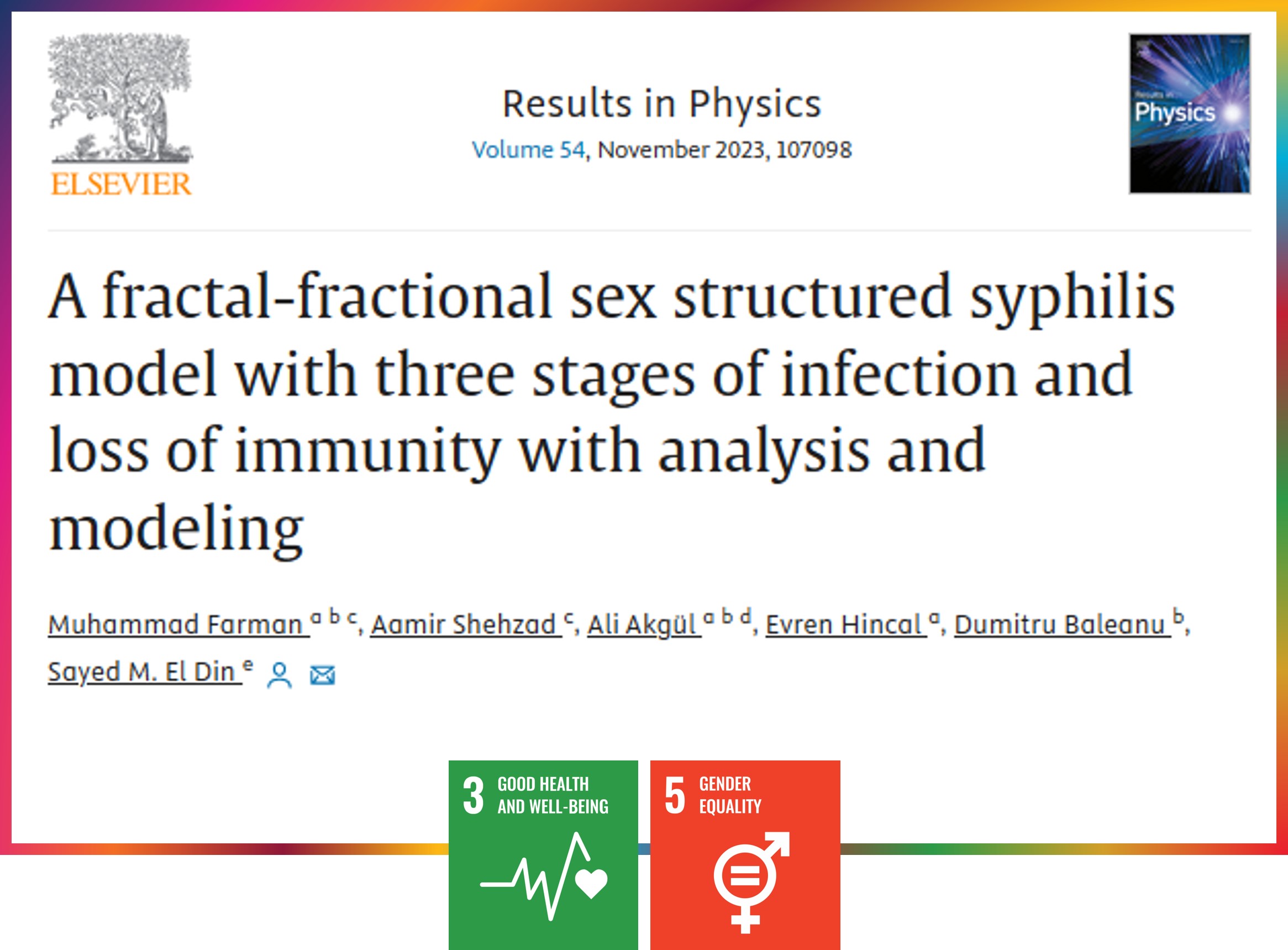 A Fractal Fractional Sex Structured Syphilis Model With Three Stages Of