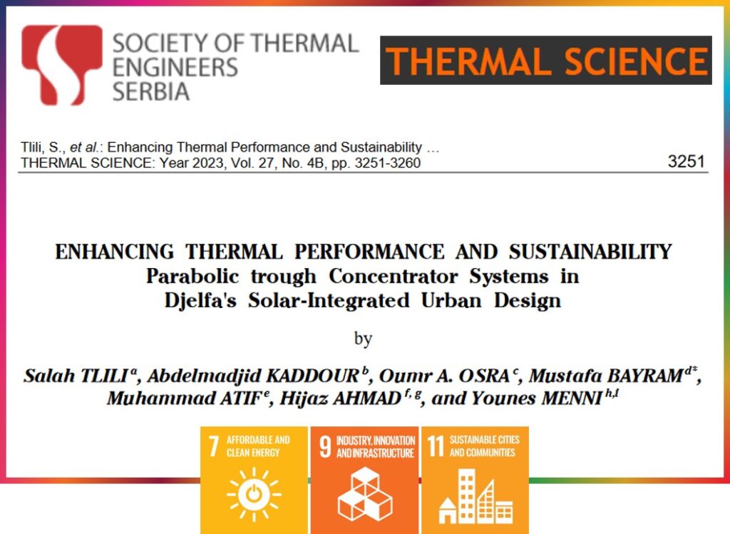 Enhancing Thermal Performance and Sustainability Parabolic Trough ...