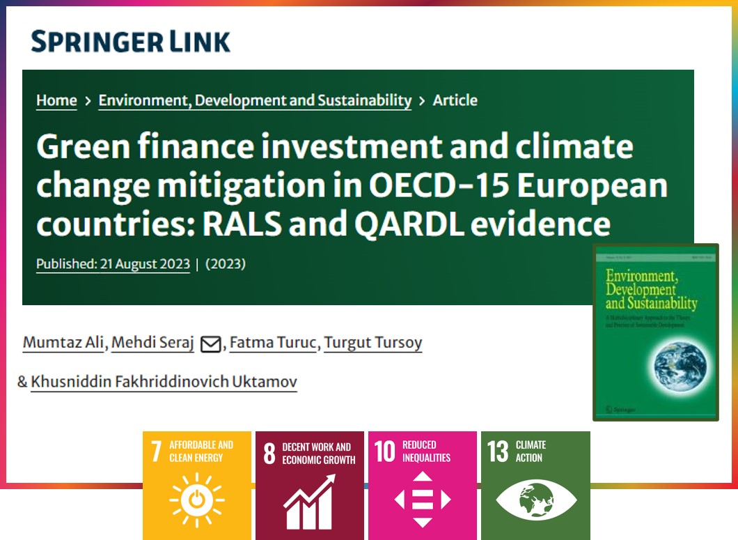 Green finance investment and climate change mitigation in OECD-15 European countries: RALS and ...