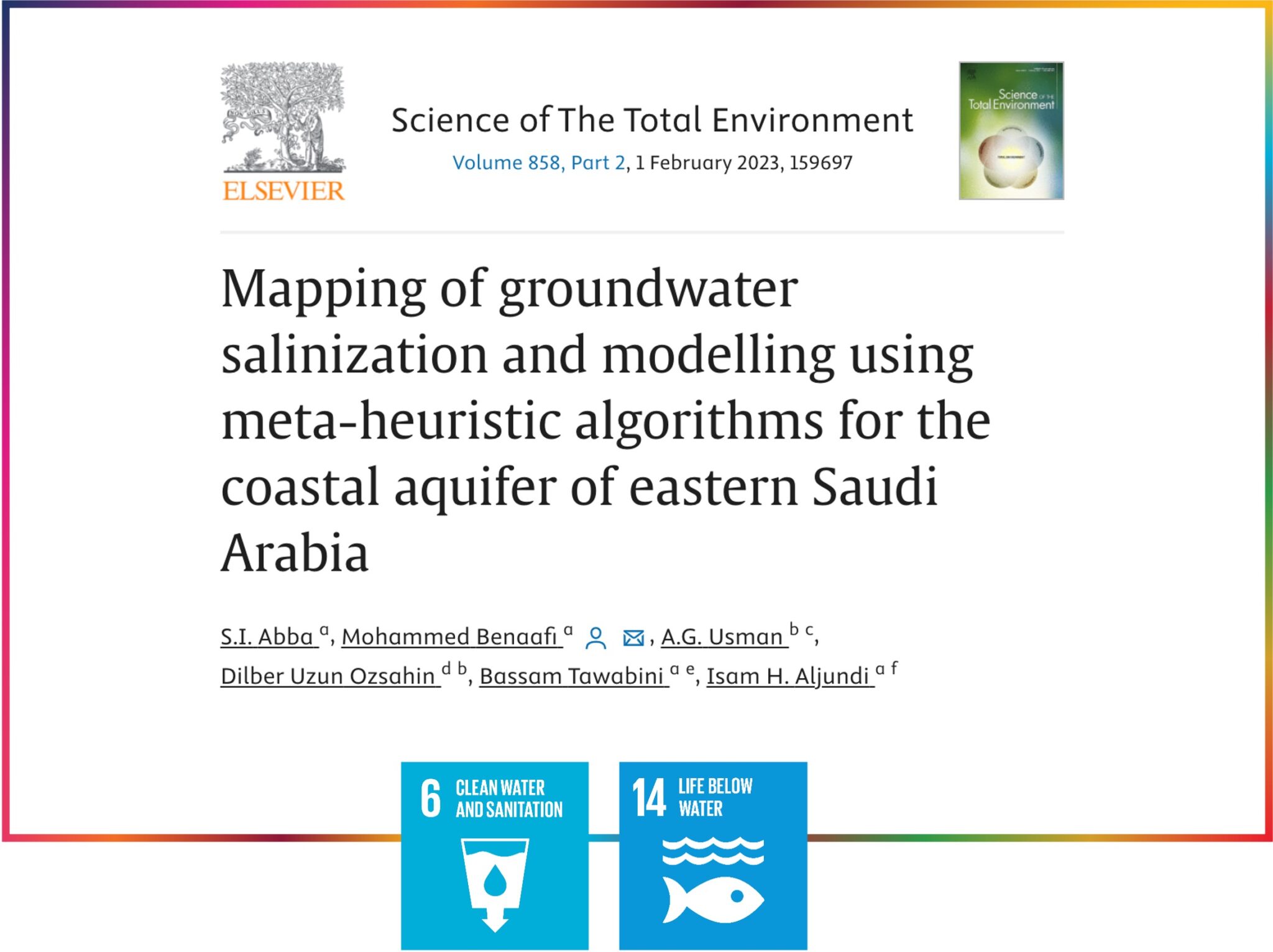 Mapping of groundwater salinization and modelling using meta-heuristic ...