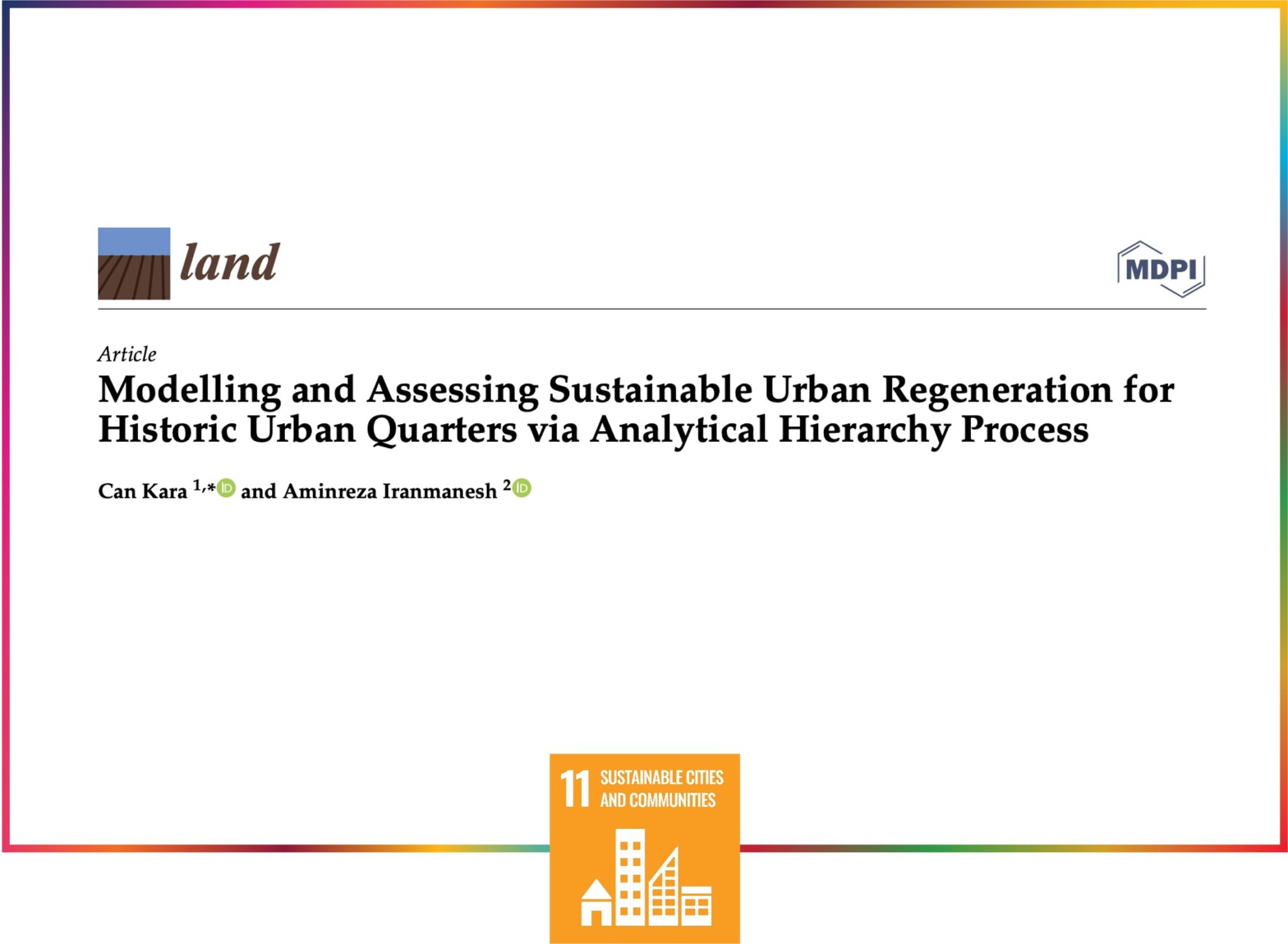 Modelling and Assessing Sustainable Urban Regeneration for Historic ...